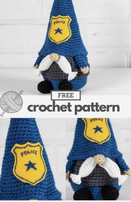 Crochet Police Gnome: A Fun and Adorable Project for Yarn Lovers – FREE ...
